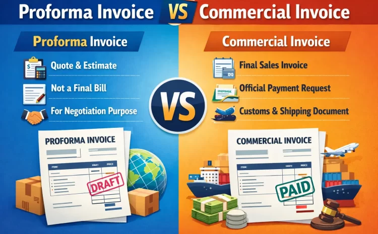 Proforma invoice vs commercial invoice | Accounting ERP KSA